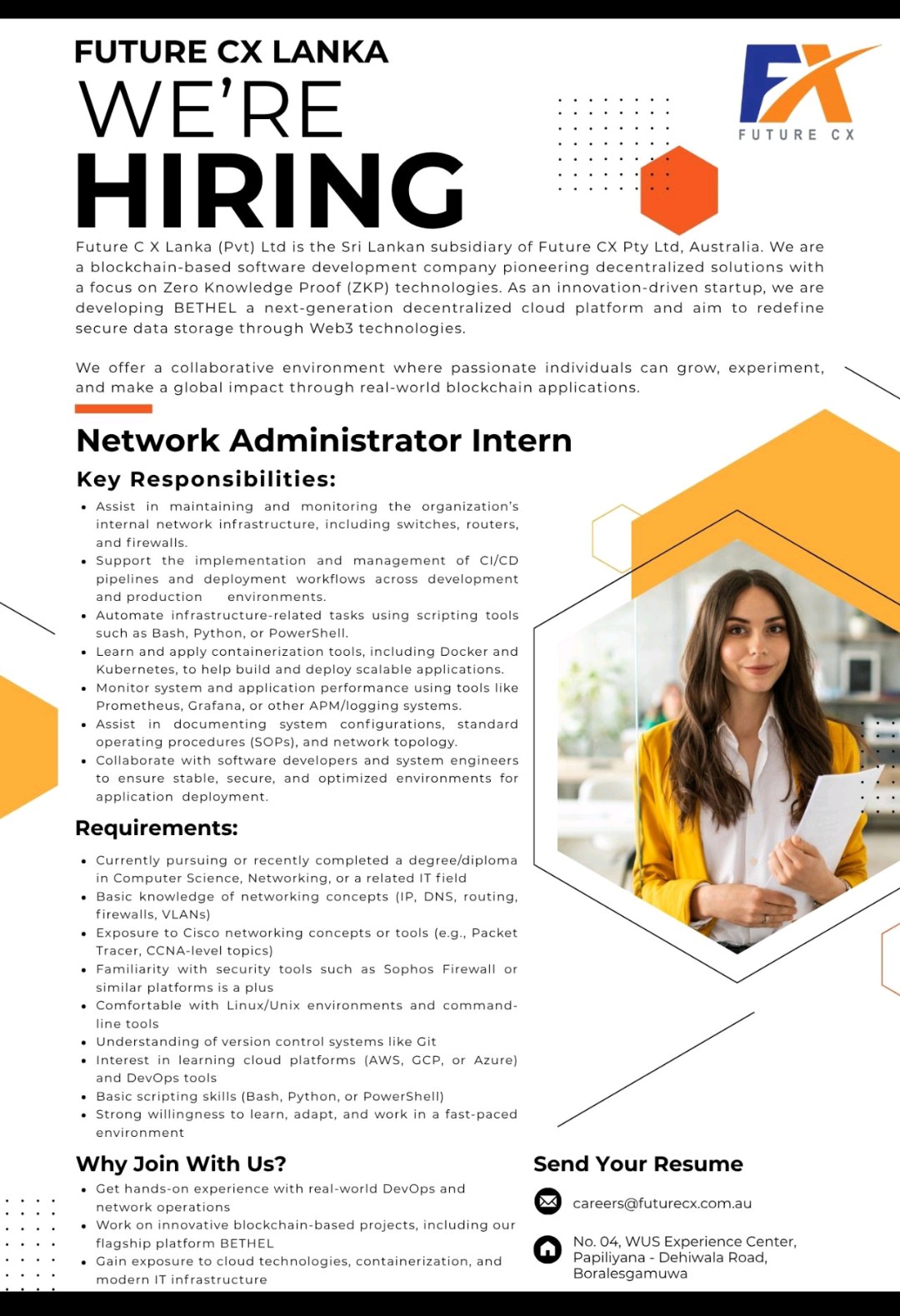 Internship - Network Administrator - Jobseeker.lk