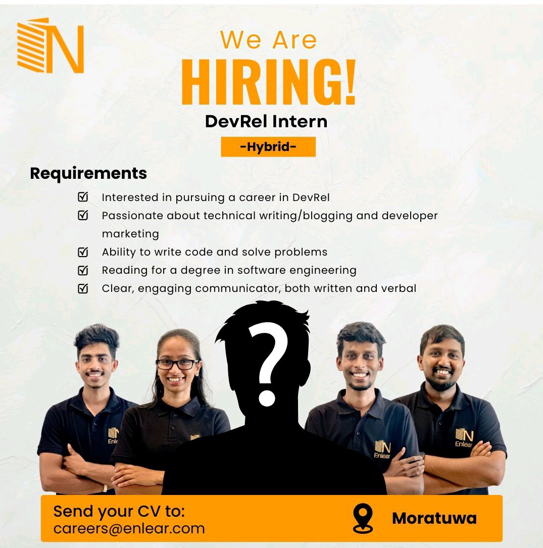 Internship - Developer Relations - Jobseeker.lk