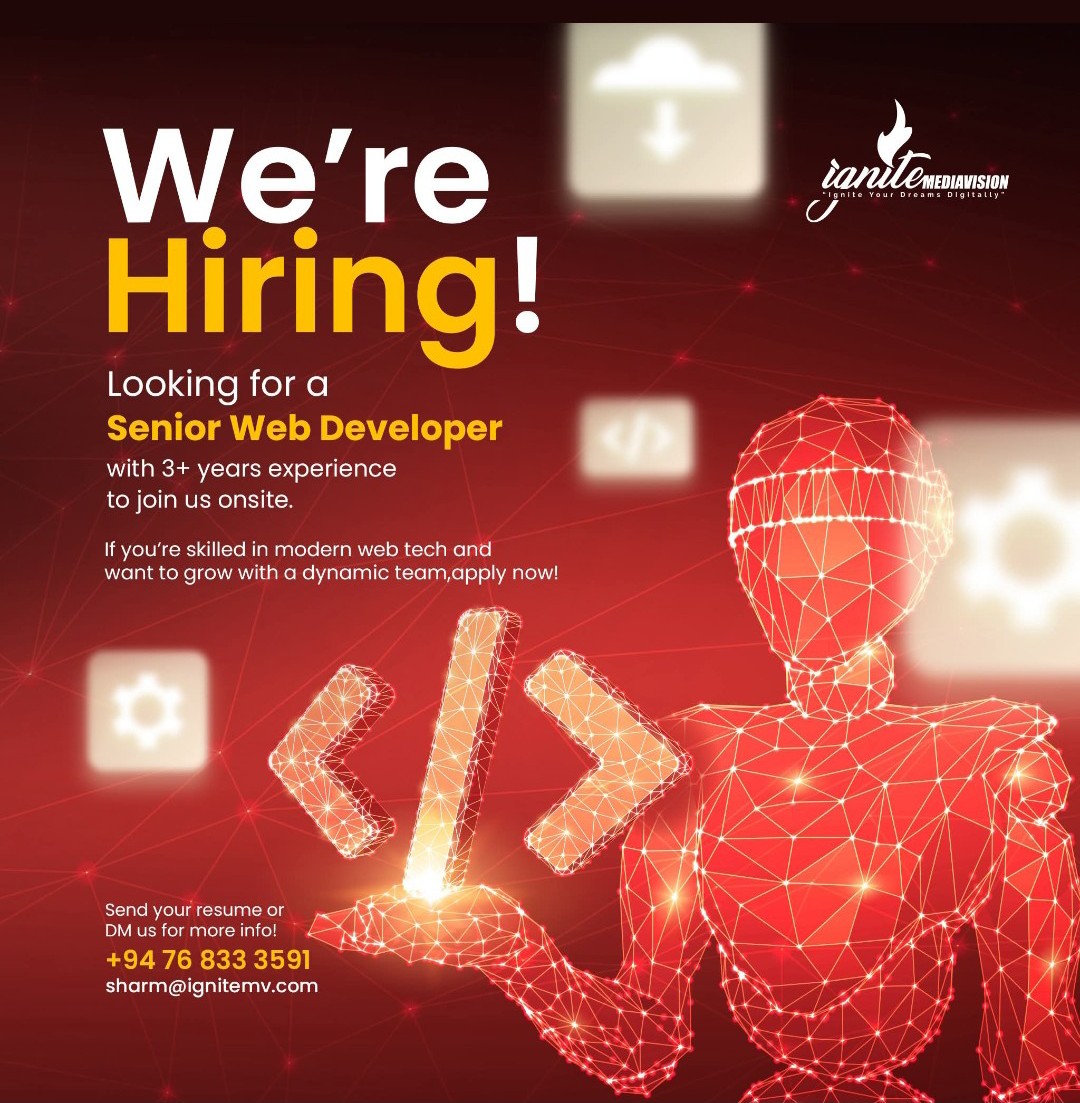 Senior Web Developer Jobseeker Lk
