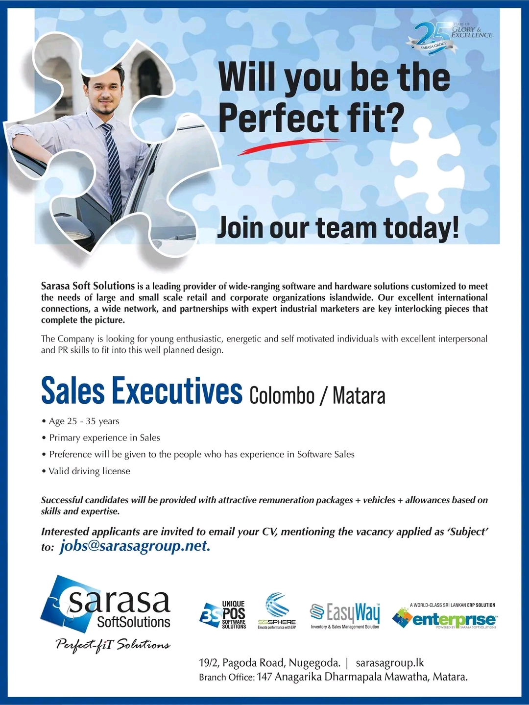 Sales Executive - Jobseeker.lk