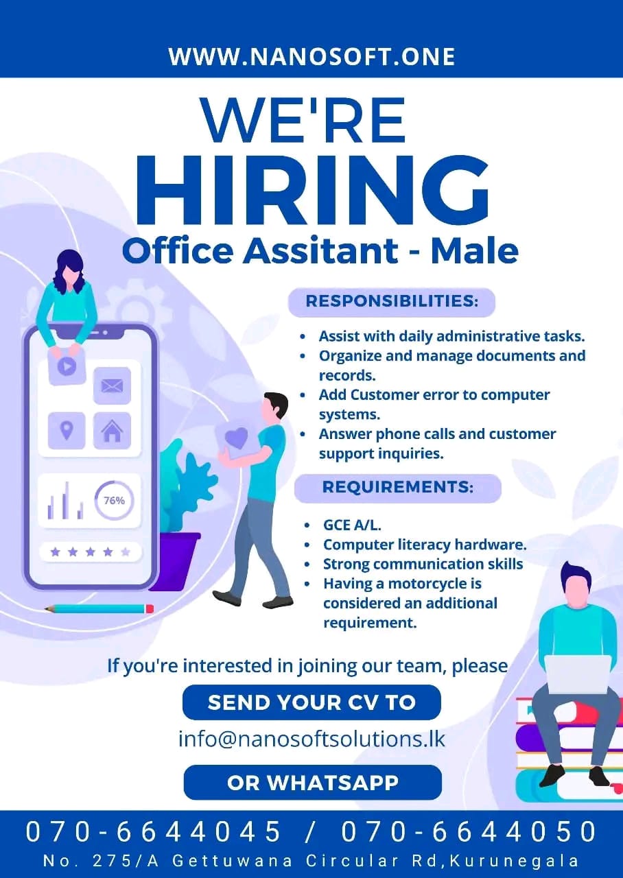 Office Assistant - Jobseeker.lk