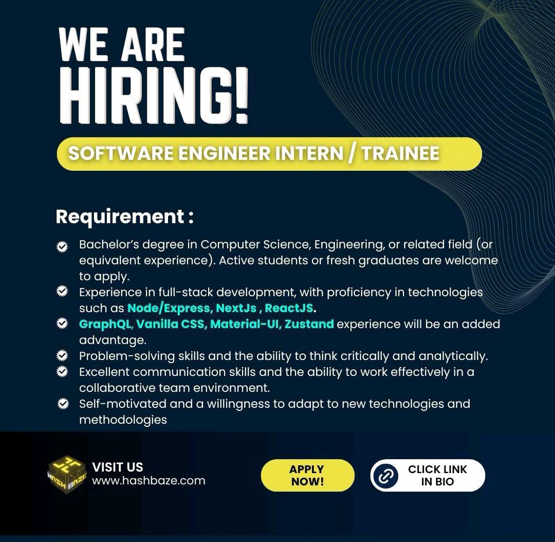 Software Engineer interns/Trainee - Fullstack - Jobseeker.lk