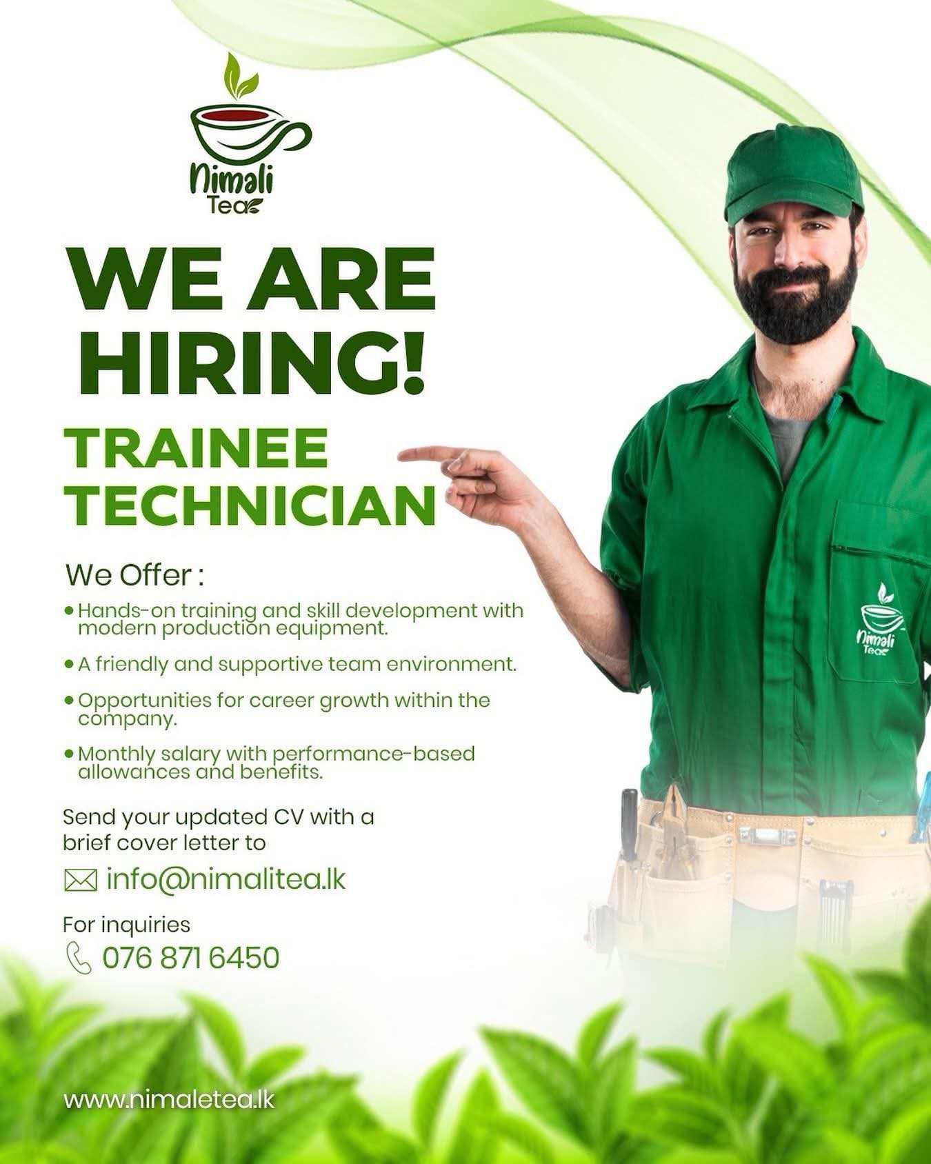 Trainee Technician - Jobseeker.lk