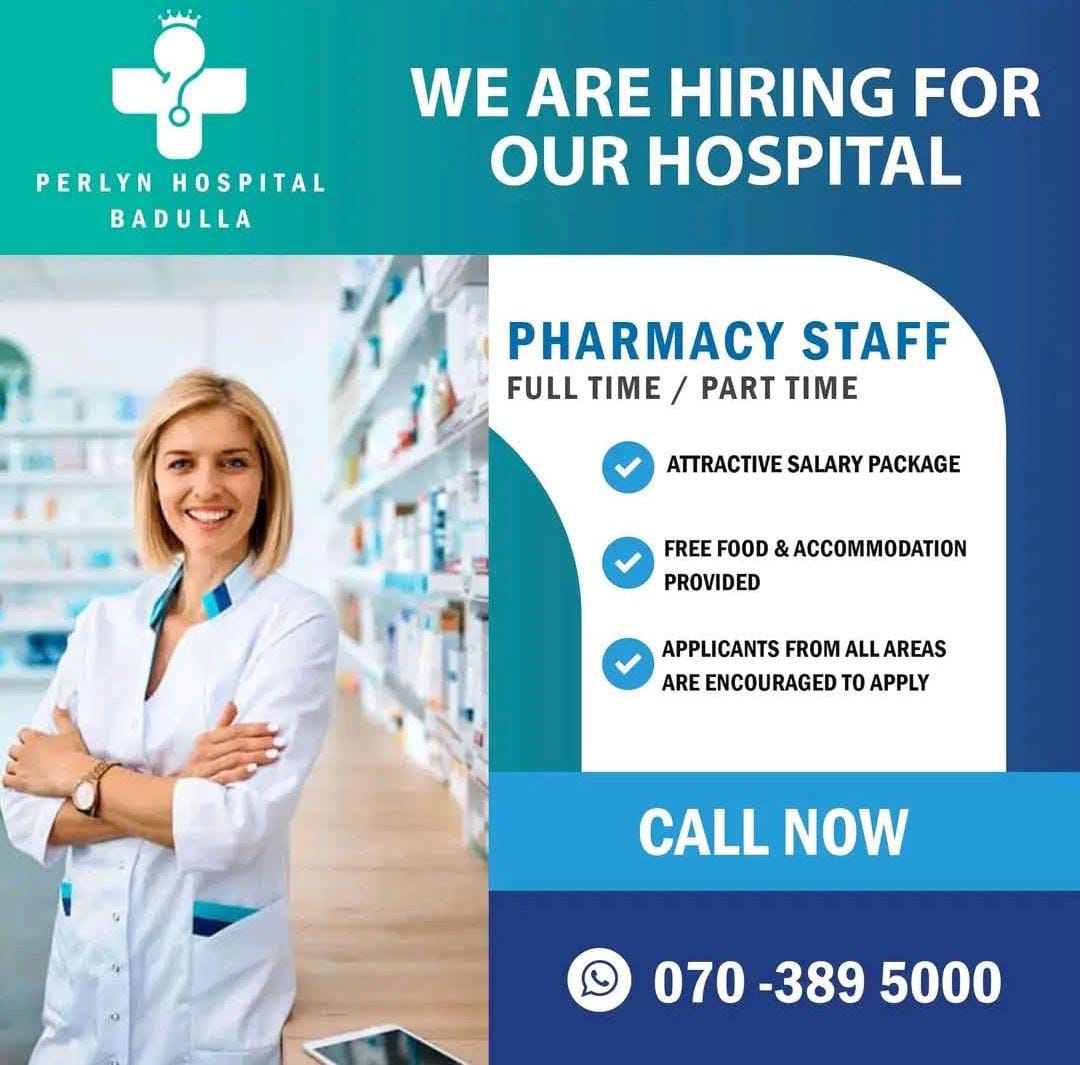Pharmacy Staff - Jobseeker.lk