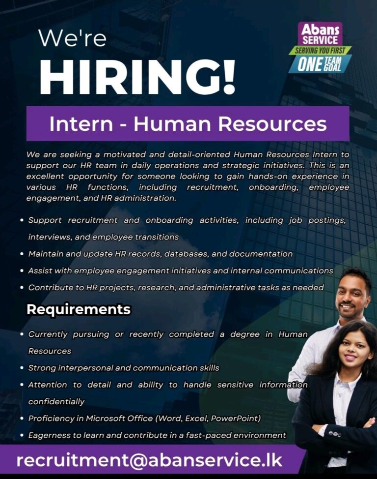 Internship Archives - Jobseeker.lk