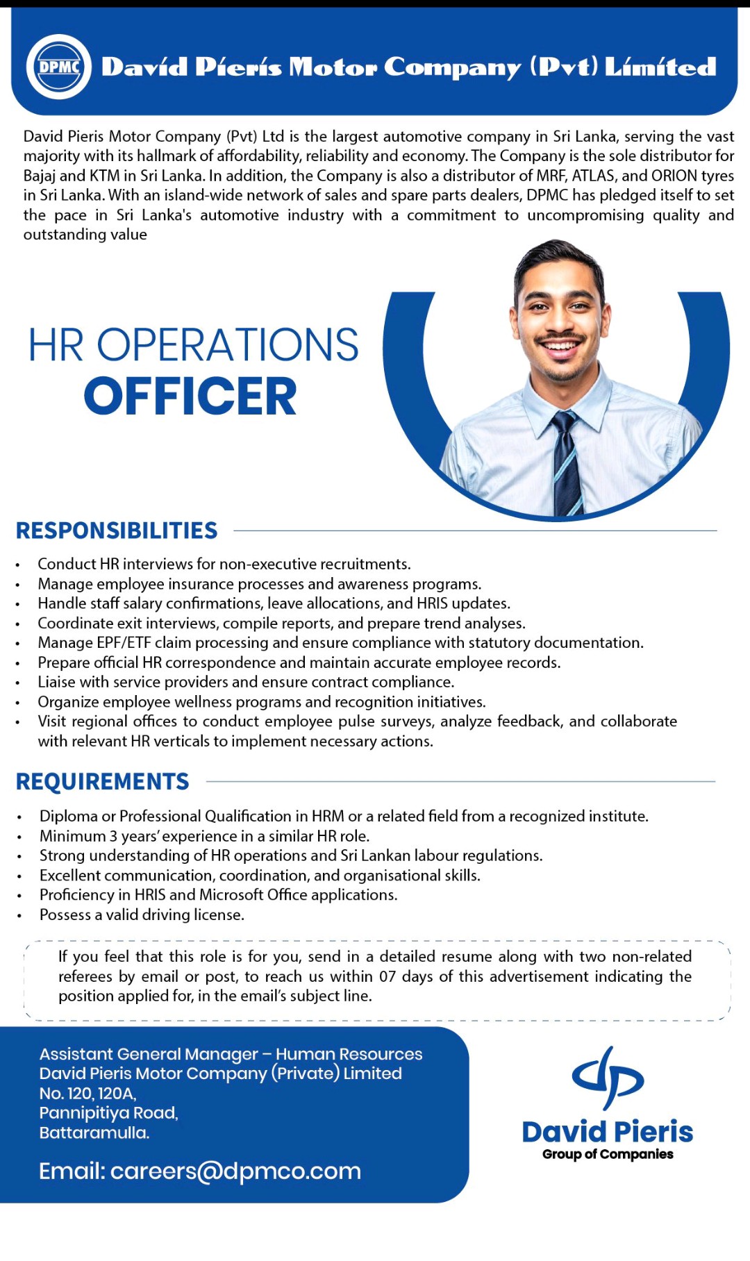 HR Operations Officer - Jobseeker.lk