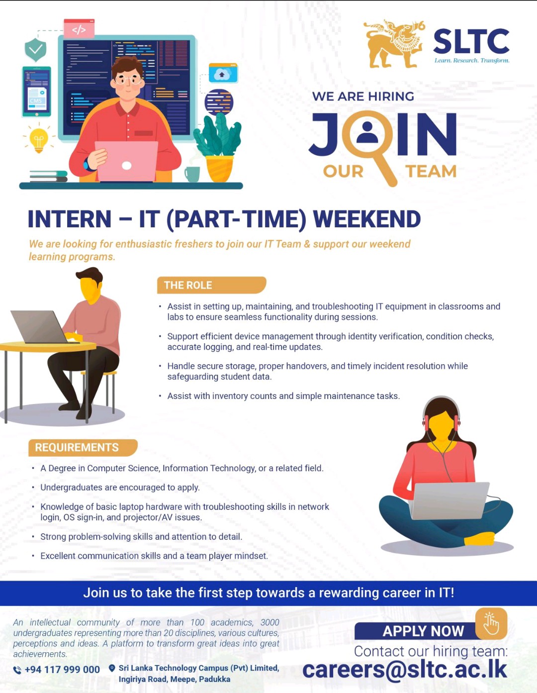 Internship - IT - Jobseeker.lk