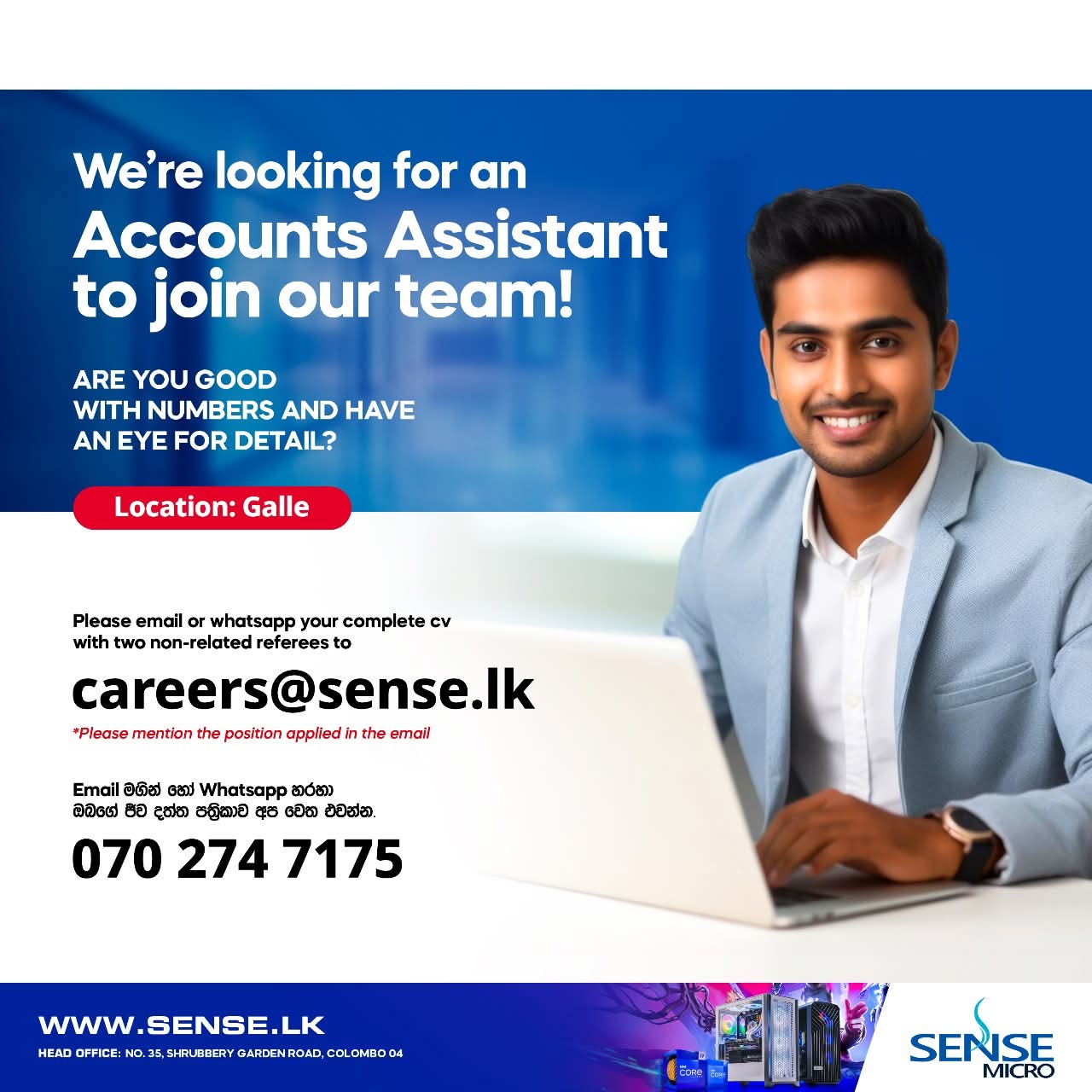 Accounts Assistant - Jobseeker.lk