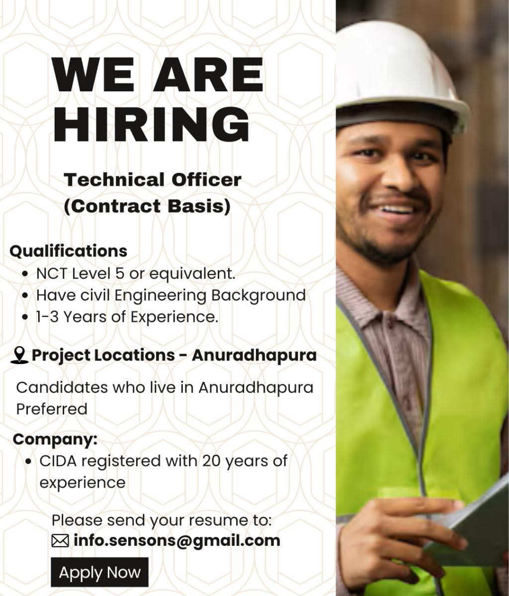 Technical Officer - Jobseeker.lk