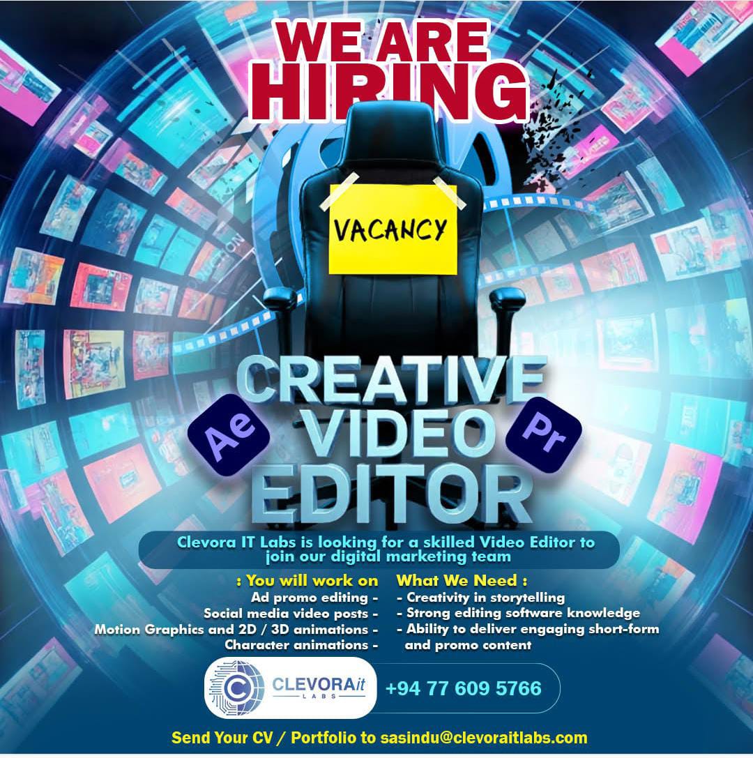 Video Editor - Jobseeker.lk