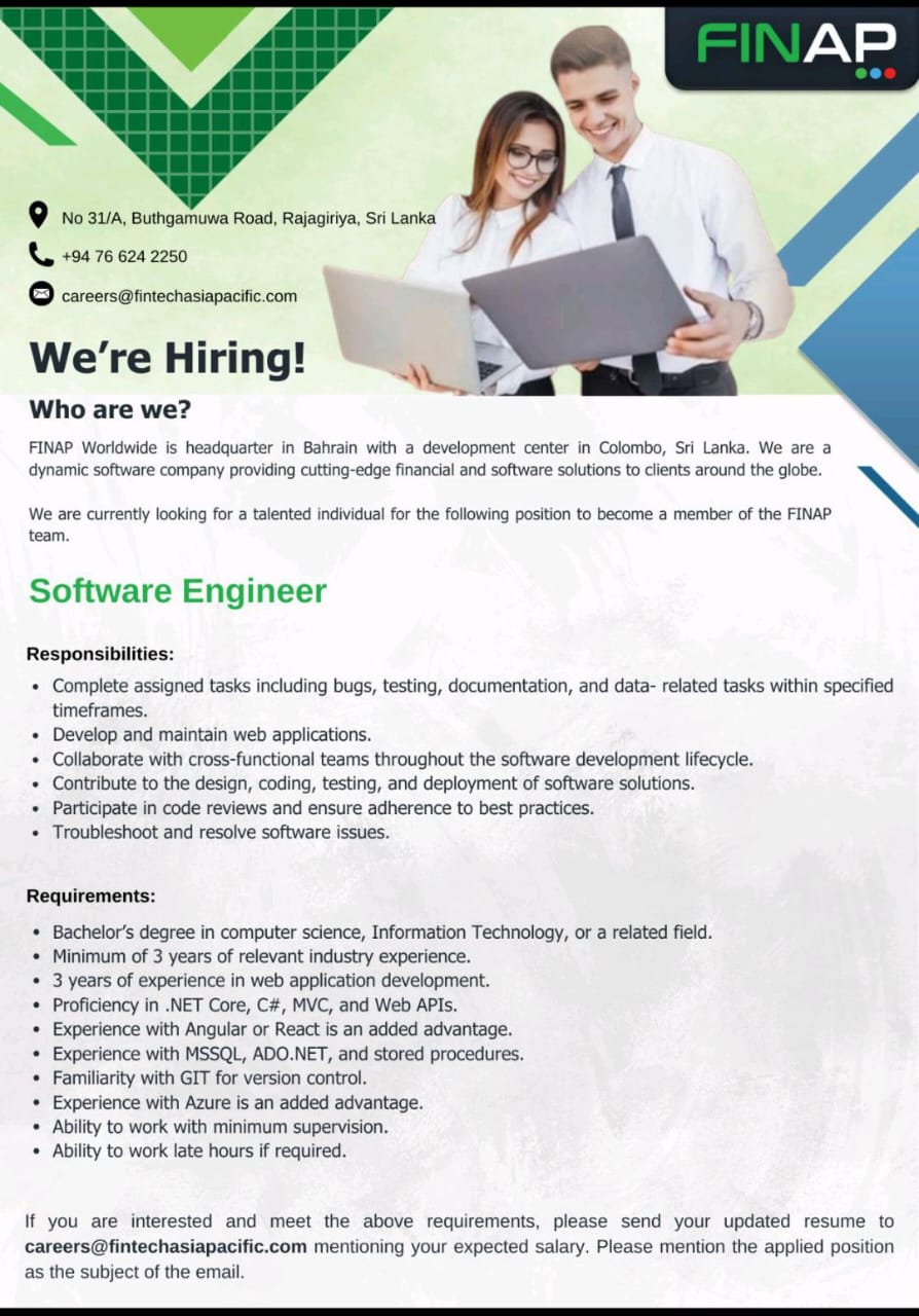 Software Engineer - Jobseeker.lk