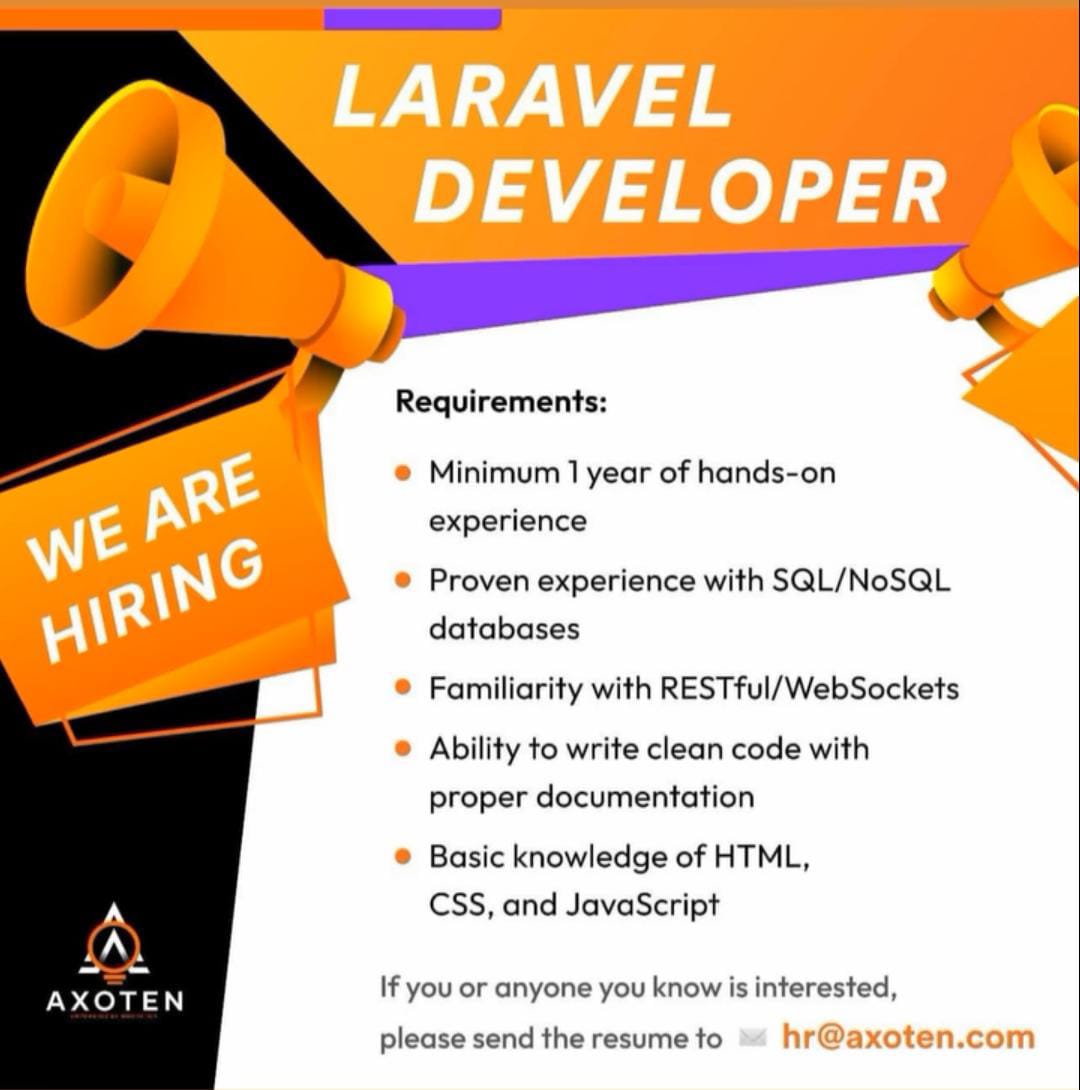 Laravel Developer - Jobseeker.lk
