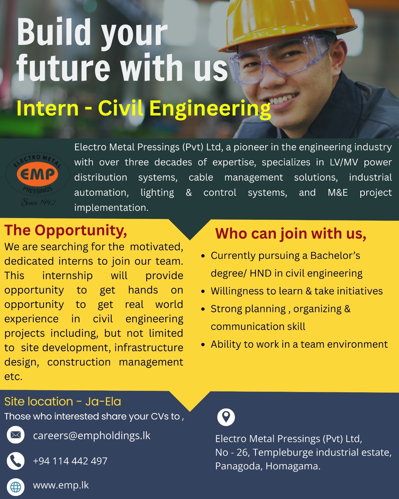 Internship - Civil Engineering - Jobseeker.lk