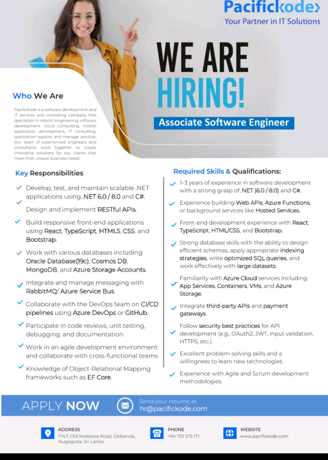 Associate Software Engineer Jobseeker Lk