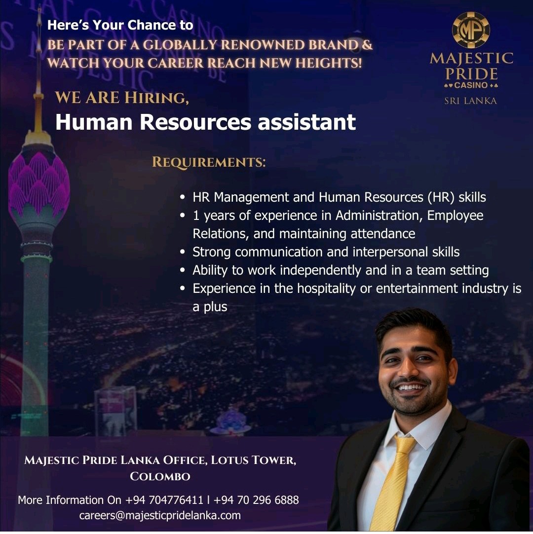 Human Resources Assistant - Jobseeker.lk