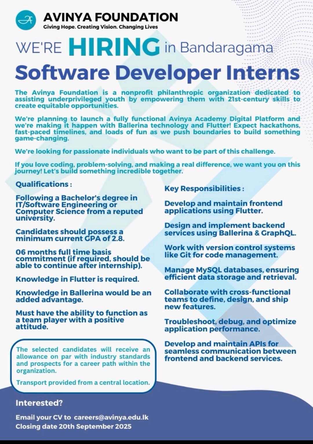 Internship- Software Developer - Jobseeker.lk
