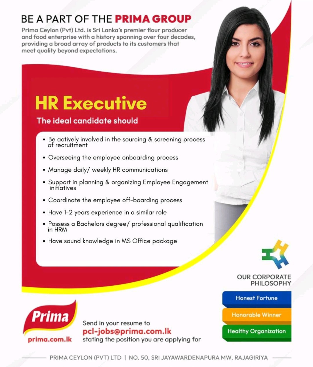 HR Executive - Jobseeker.lk