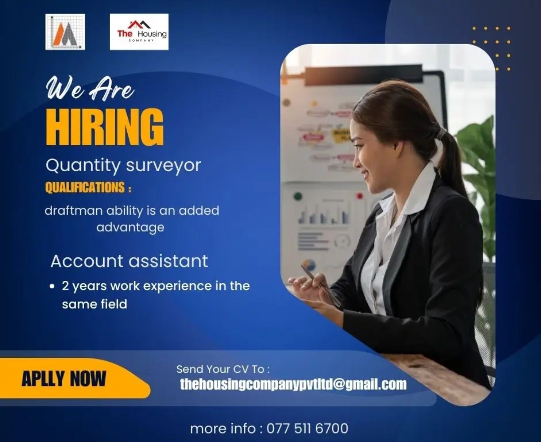 Quantity Surveyor/ Accounts Assistant - Jobseeker.lk