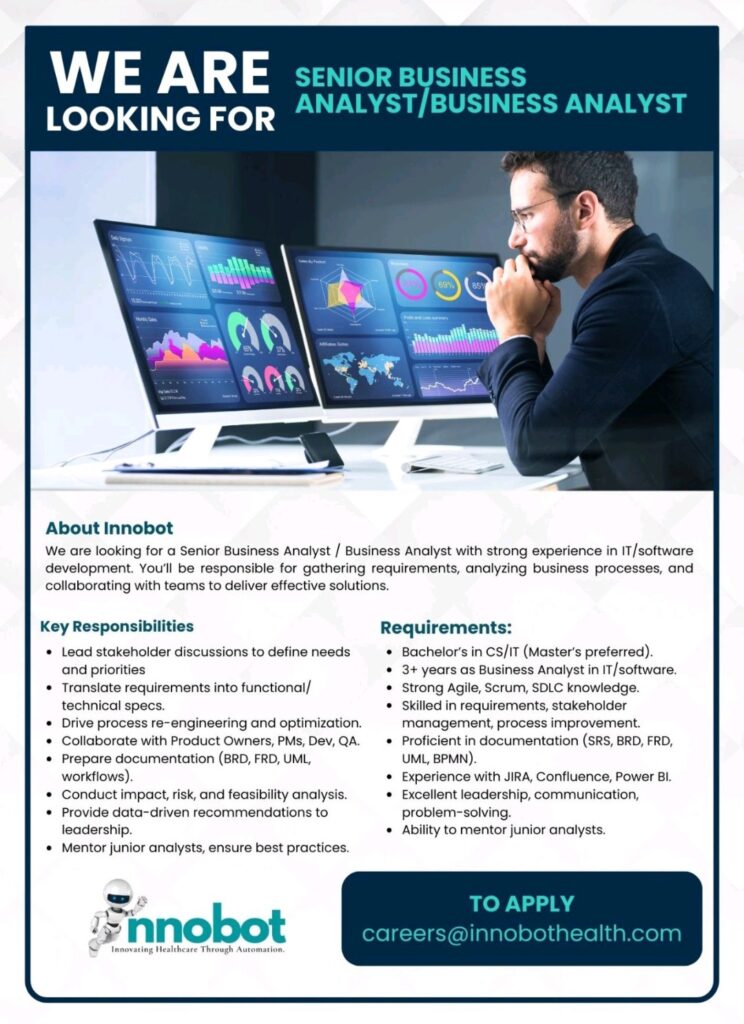 Business Analyst / Senior Business Analyst - Jobseeker.lk