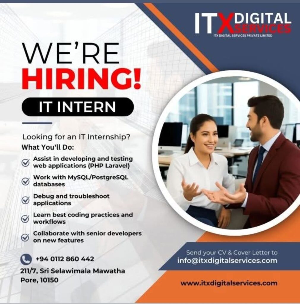 IT Intern - Jobseeker.lk