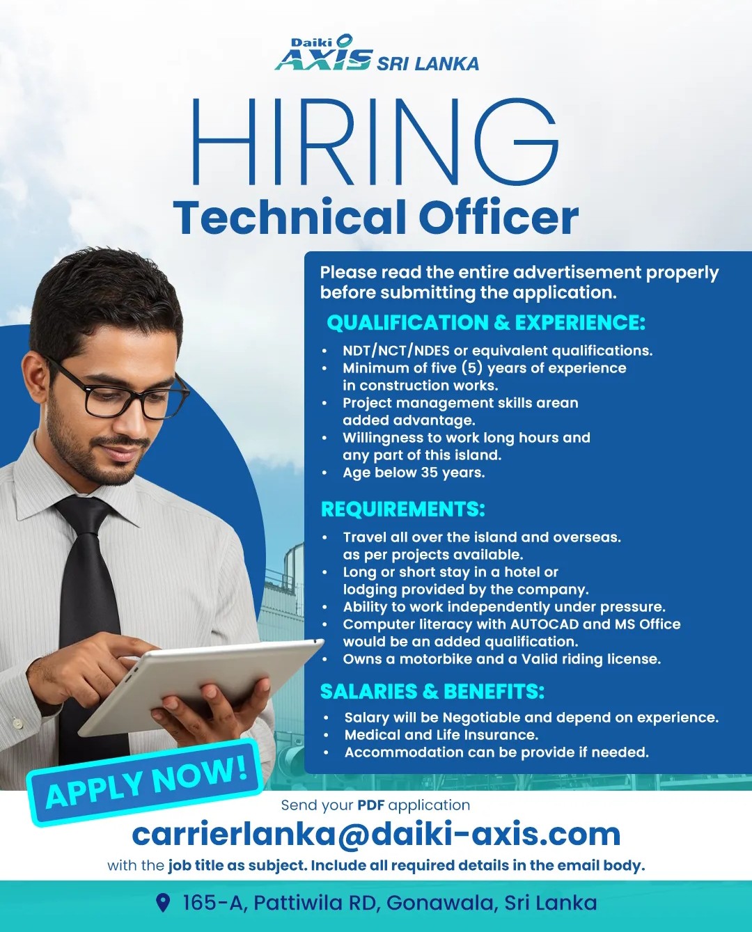 Technical Officer - Jobseeker.lk