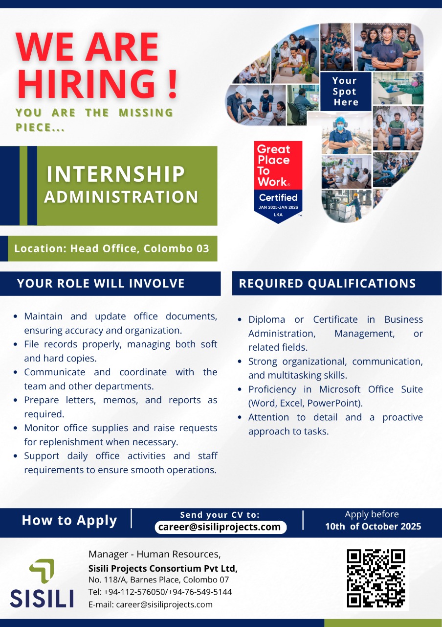 Internship Administration - Jobseeker.lk
