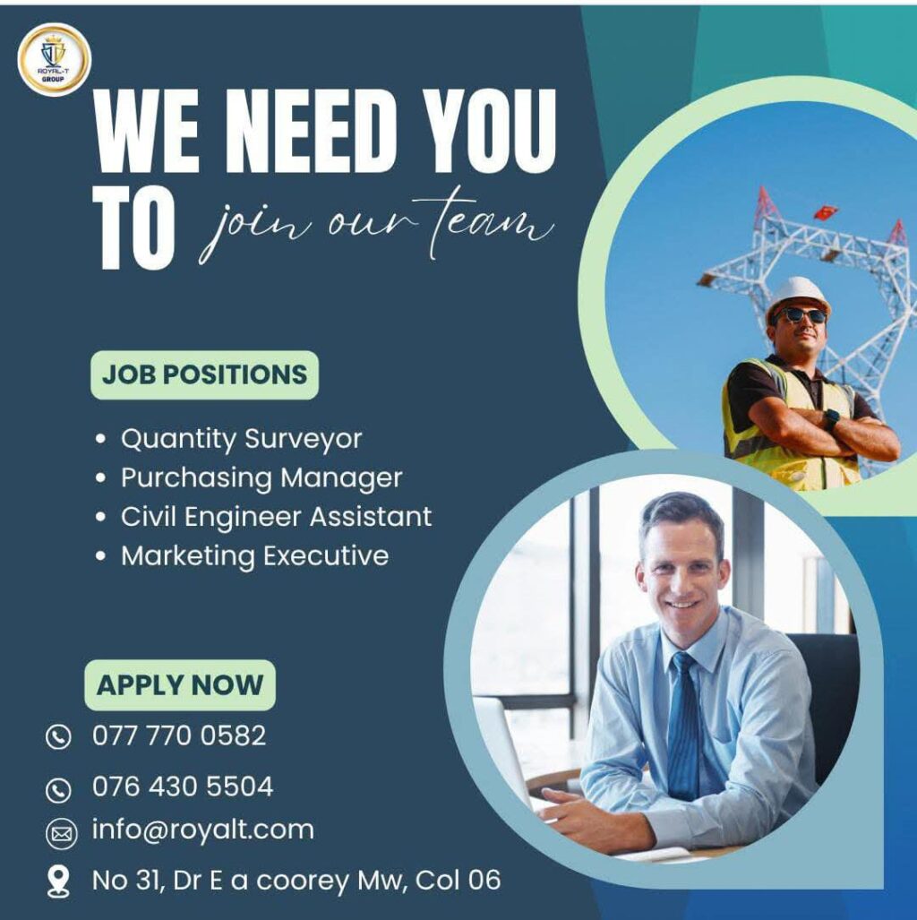 Quantity Surveyor / Assistant Engineer/ Purchasing Manager/ IT Manager ...