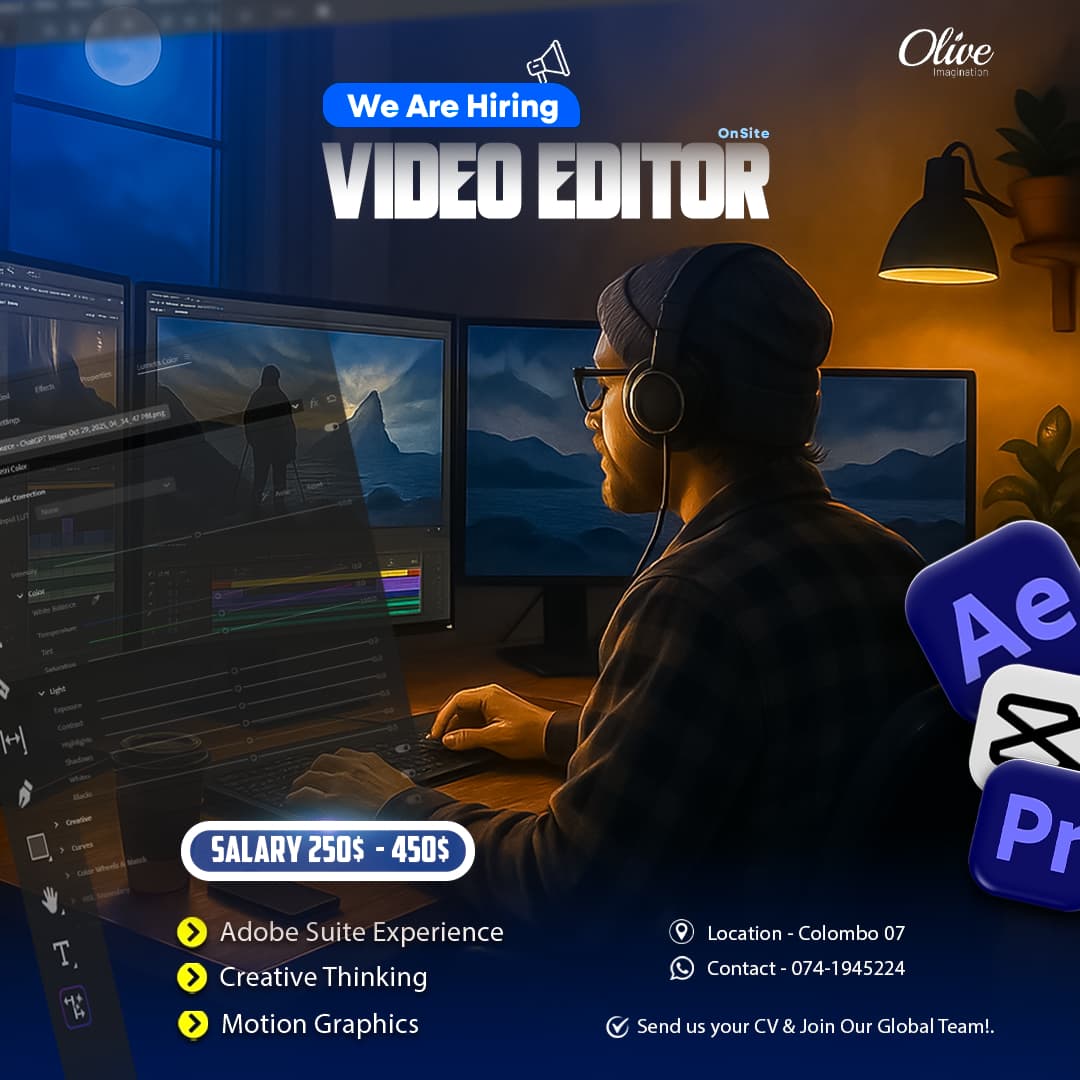 Video Editor - Jobseeker.lk
