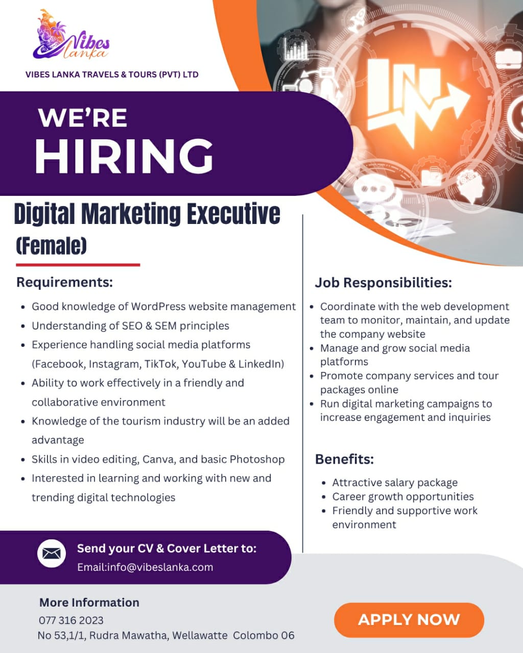 Digital Marketing Executive - Jobseeker.lk