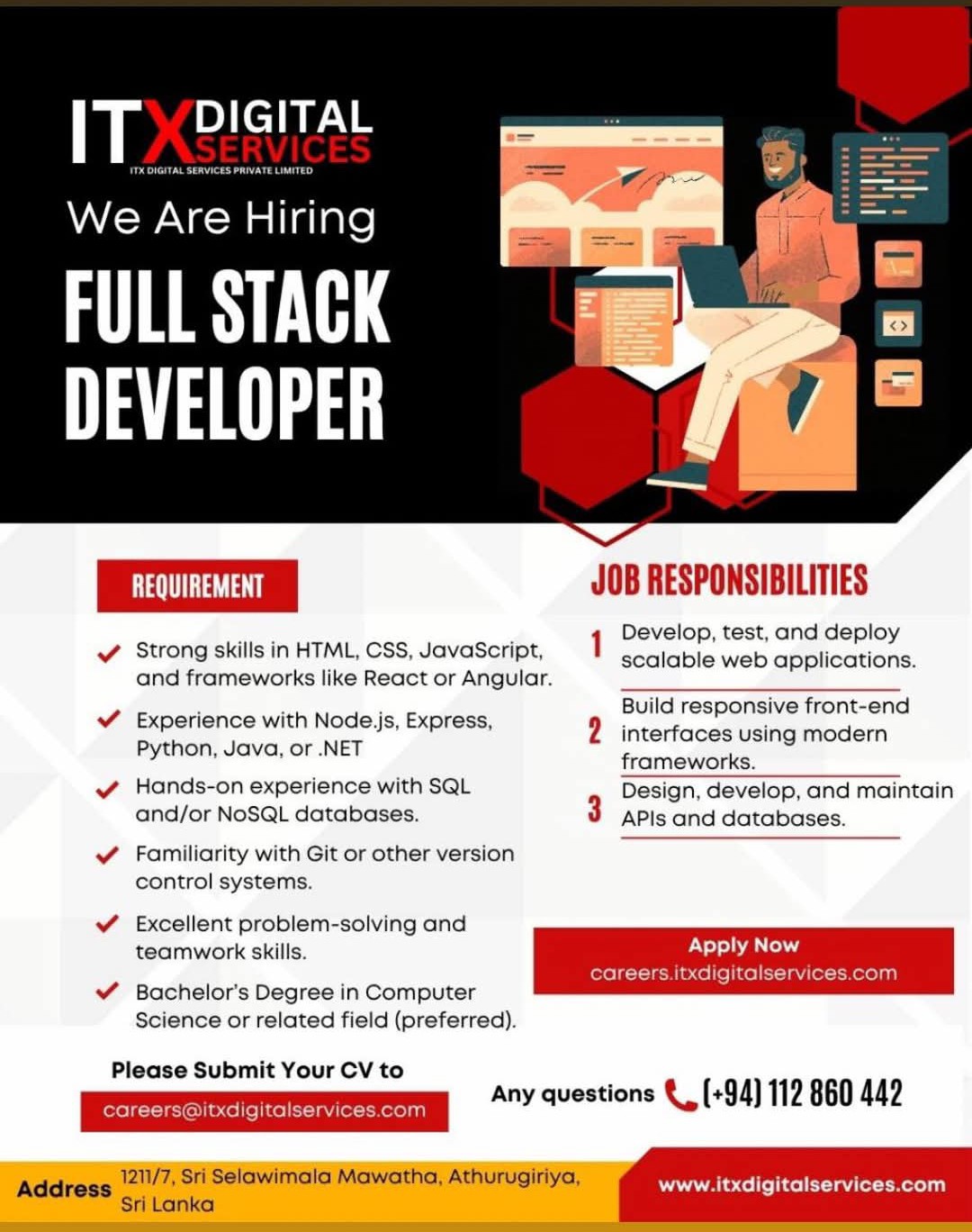 Full Stack Developer - Jobseeker.lk