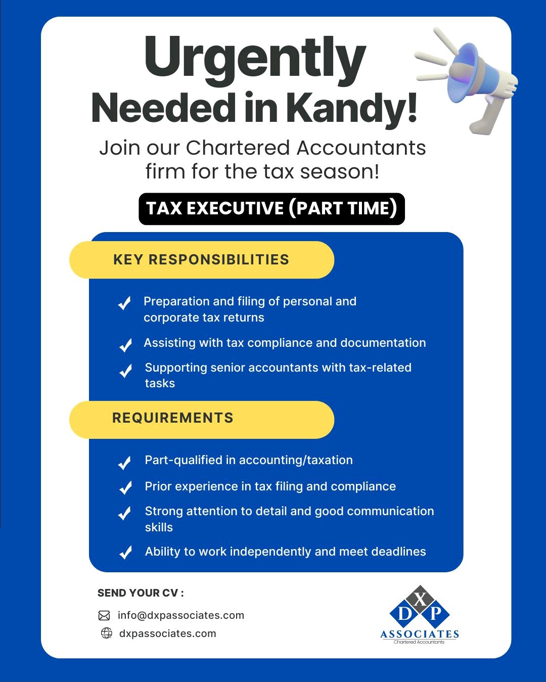 Tax Executive - Jobseeker.lk