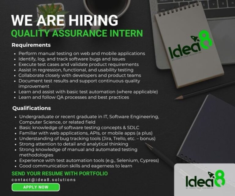 Quality Assurance Internship - Jobseeker.lk