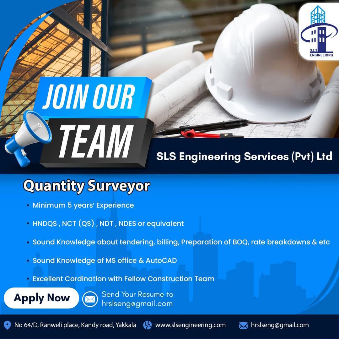 Quantity Surveyor - Jobseeker.lk