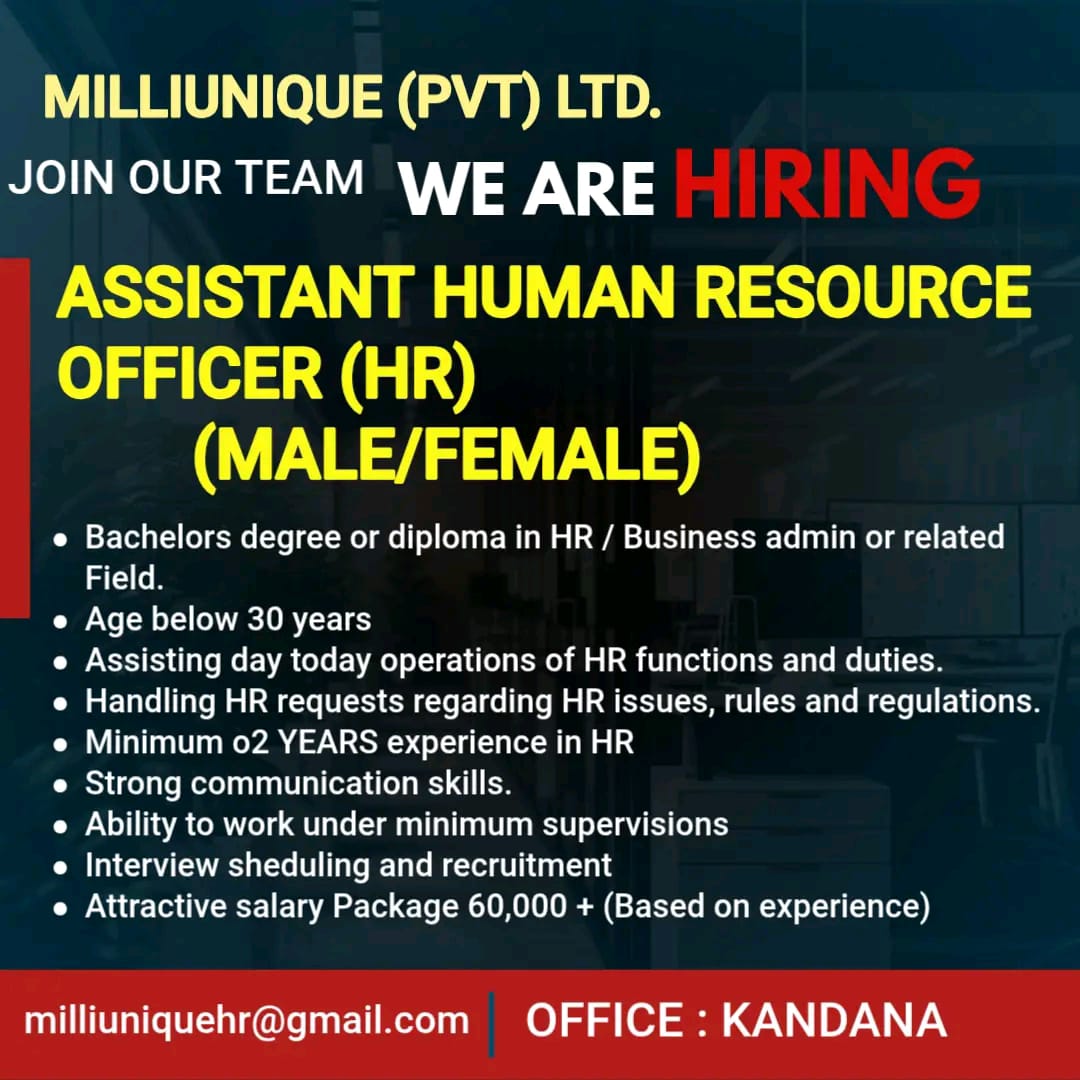 Assistant HR Officer - Jobseeker.lk