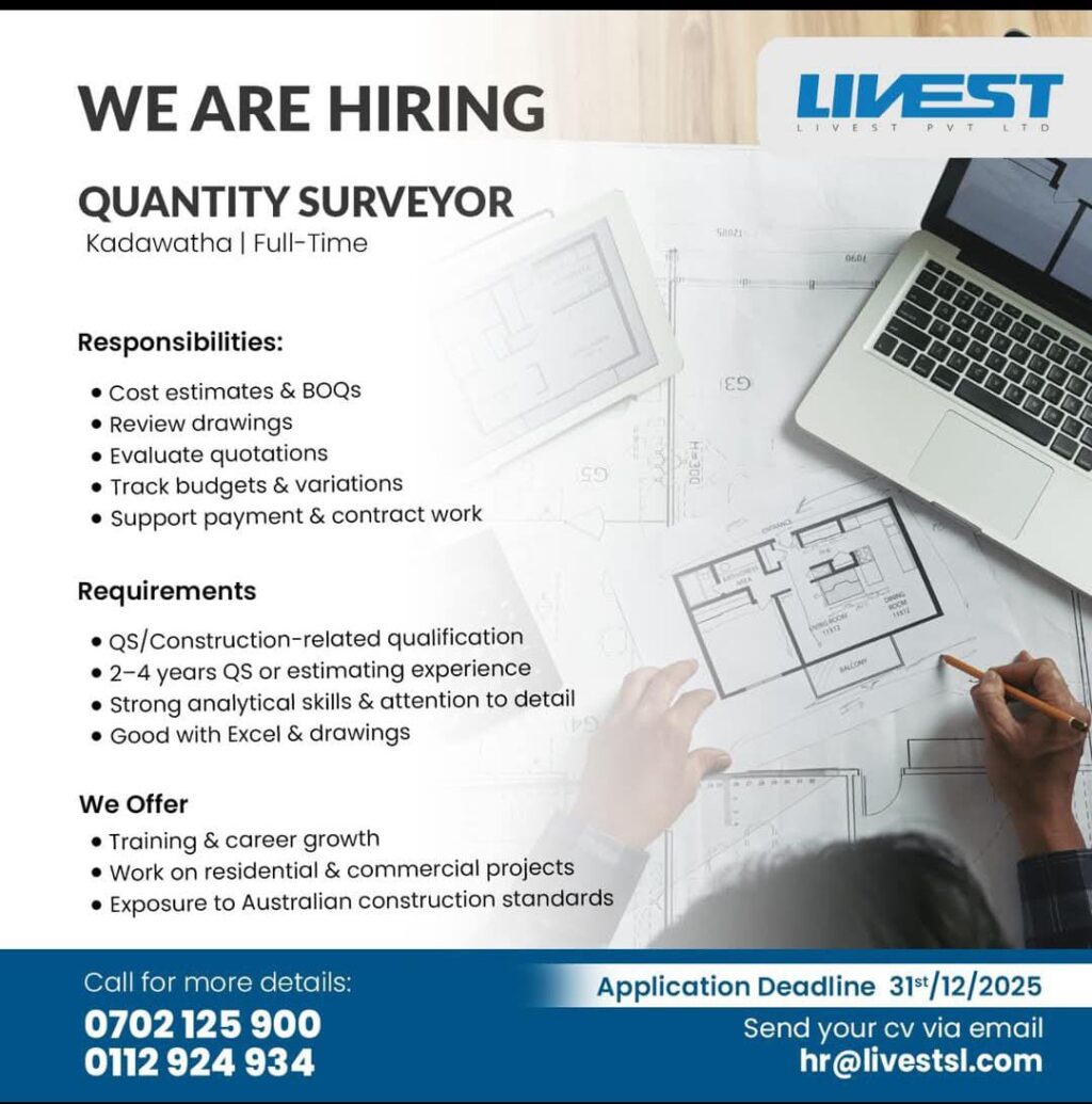 Quality Surveyor - Jobseeker.lk