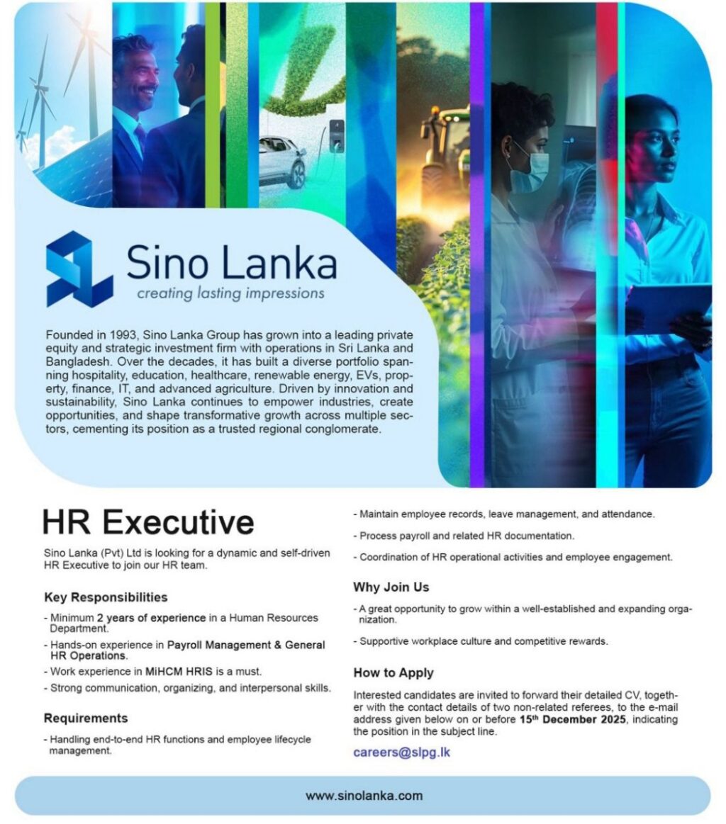 HR Executive - Jobseeker.lk