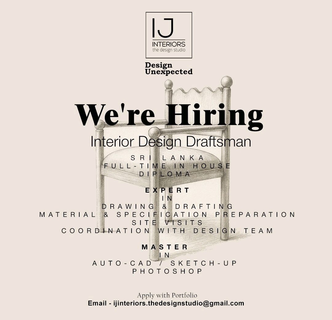 Interior Design Draftsman - Jobseeker.lk