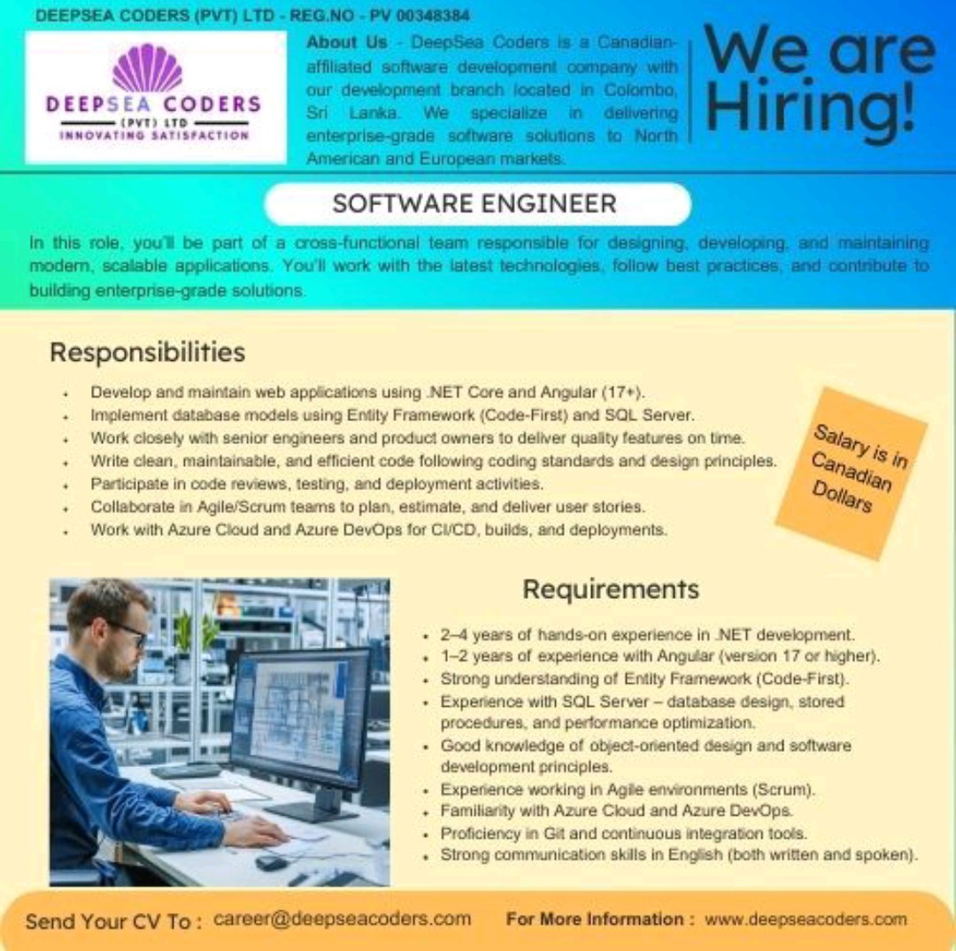 Software Engineer - Jobseeker.lk