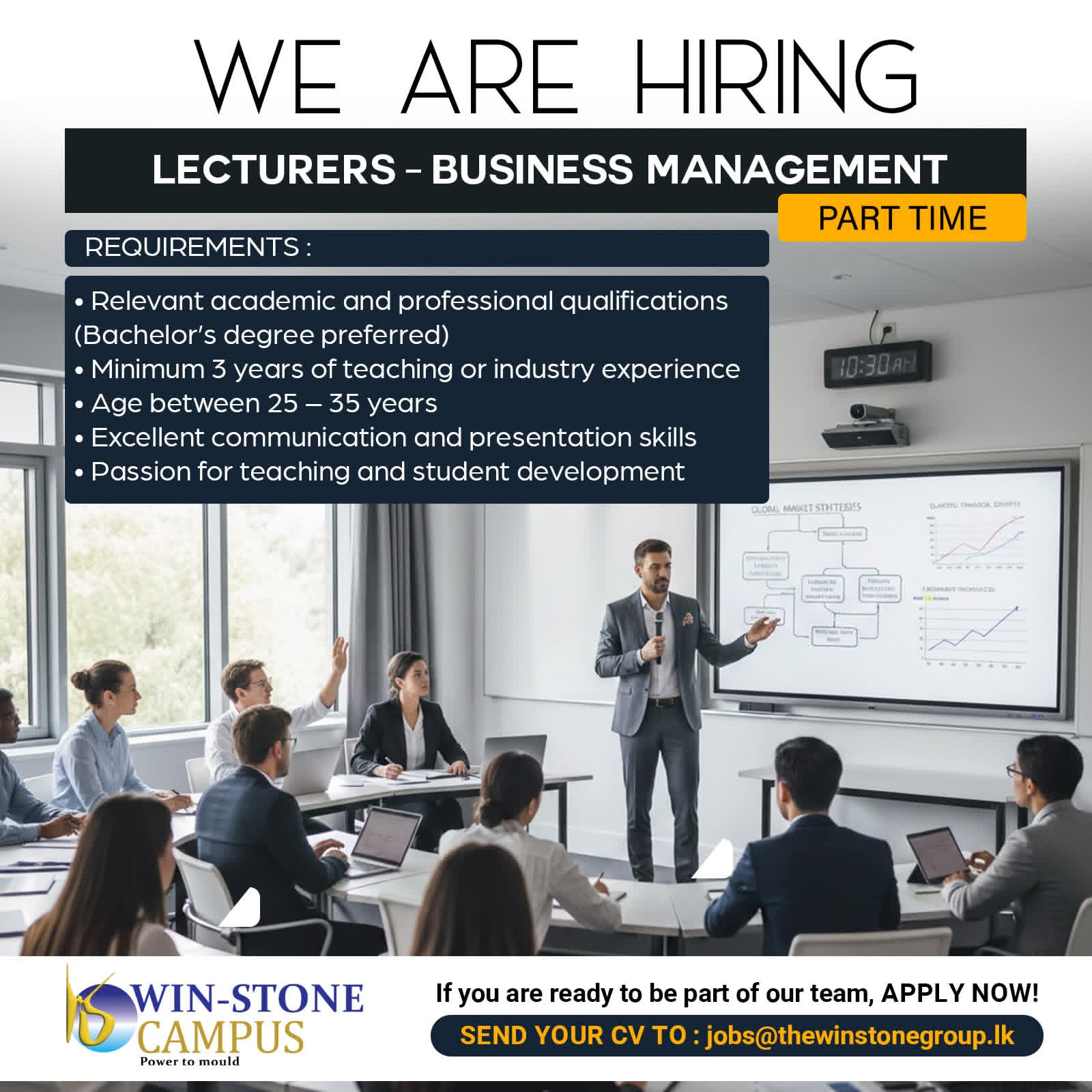 Lecturers - Business Management - Jobseeker.lk