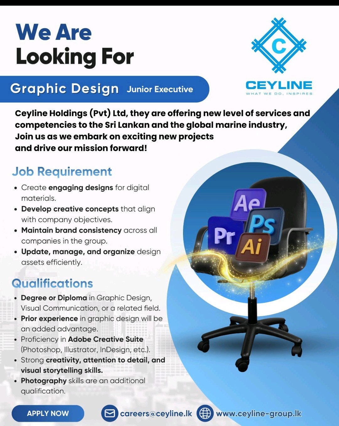 Graphic Designer Junior Executive - Jobseeker.lk