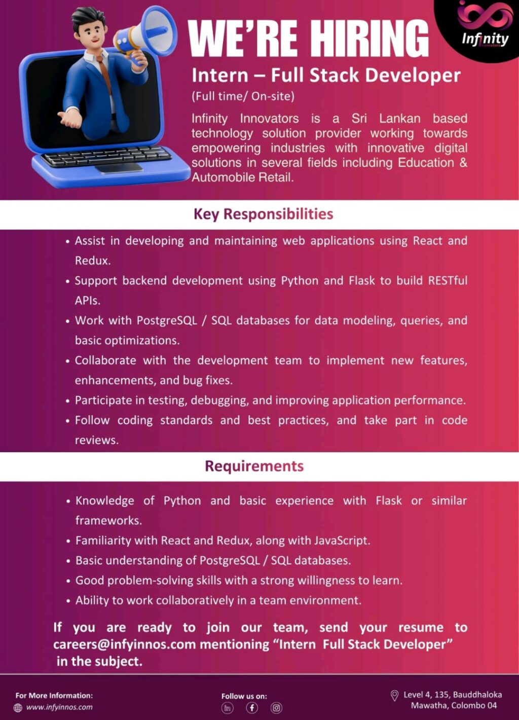 Intern - Full Stack Developer - Jobseeker.lk