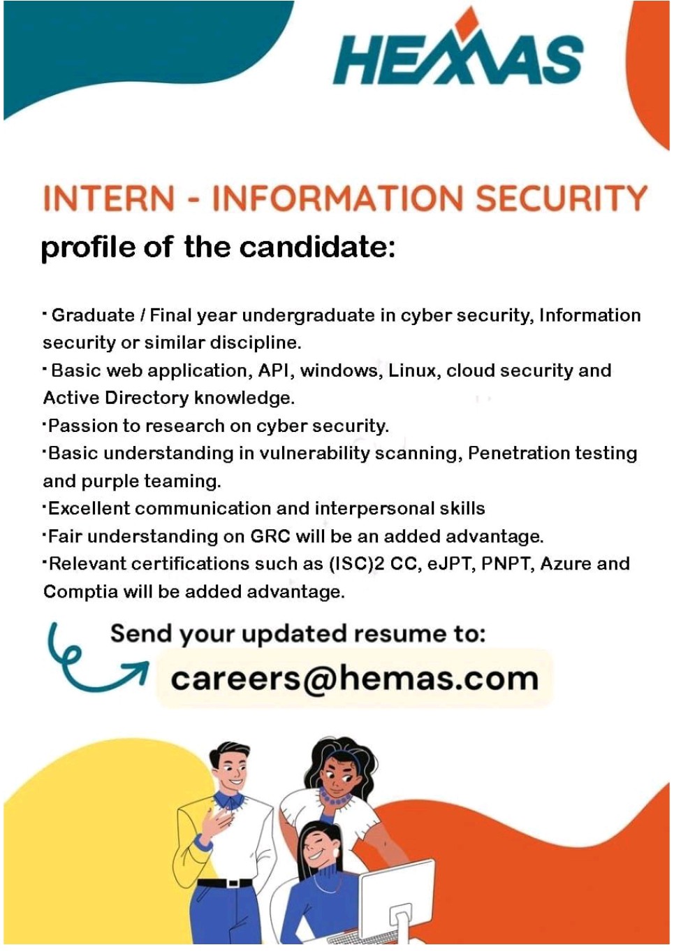 Intern - Information Security - Jobseeker.lk