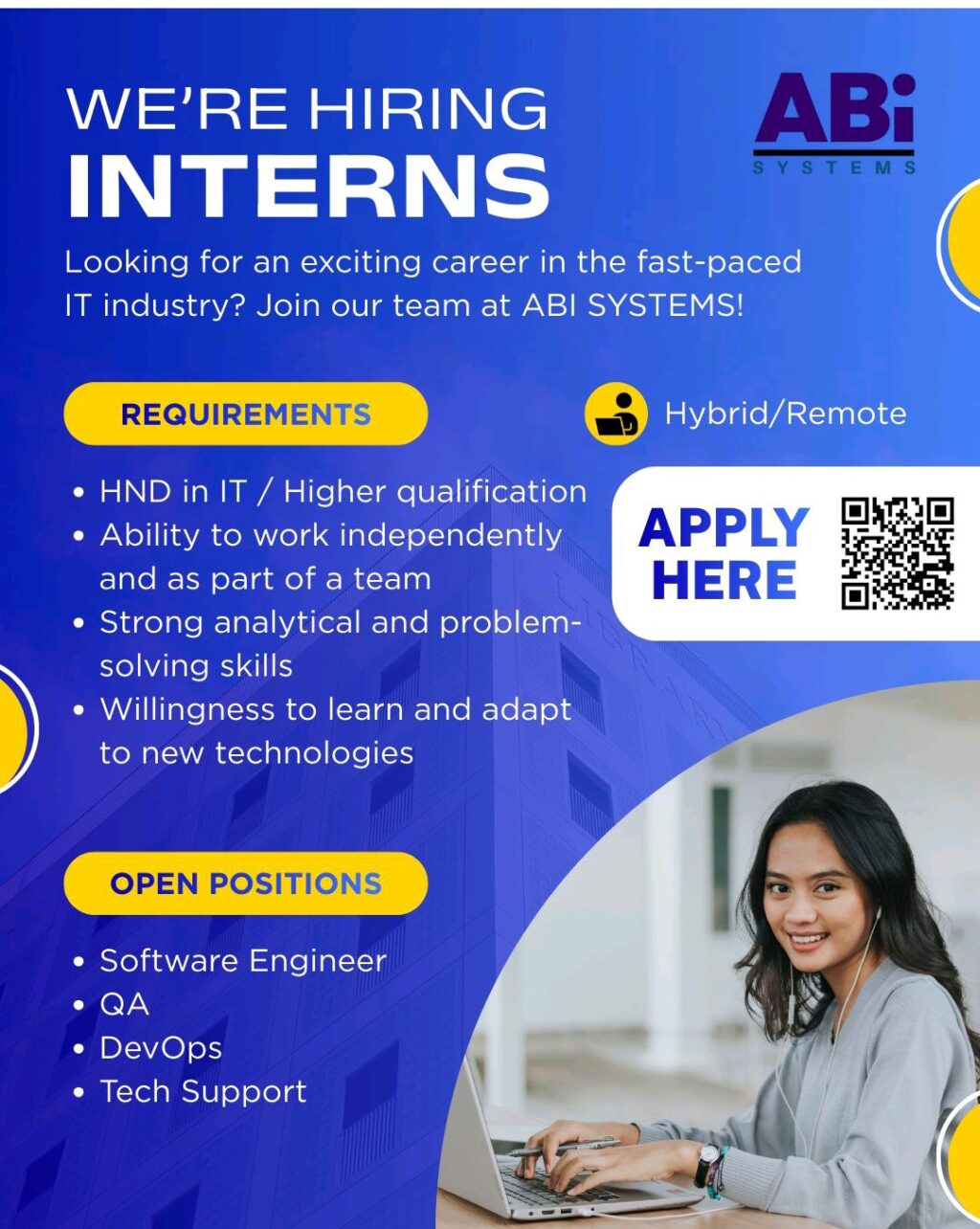 Internship - SE /QA /DevOps /Tech Support - Jobseeker.lk