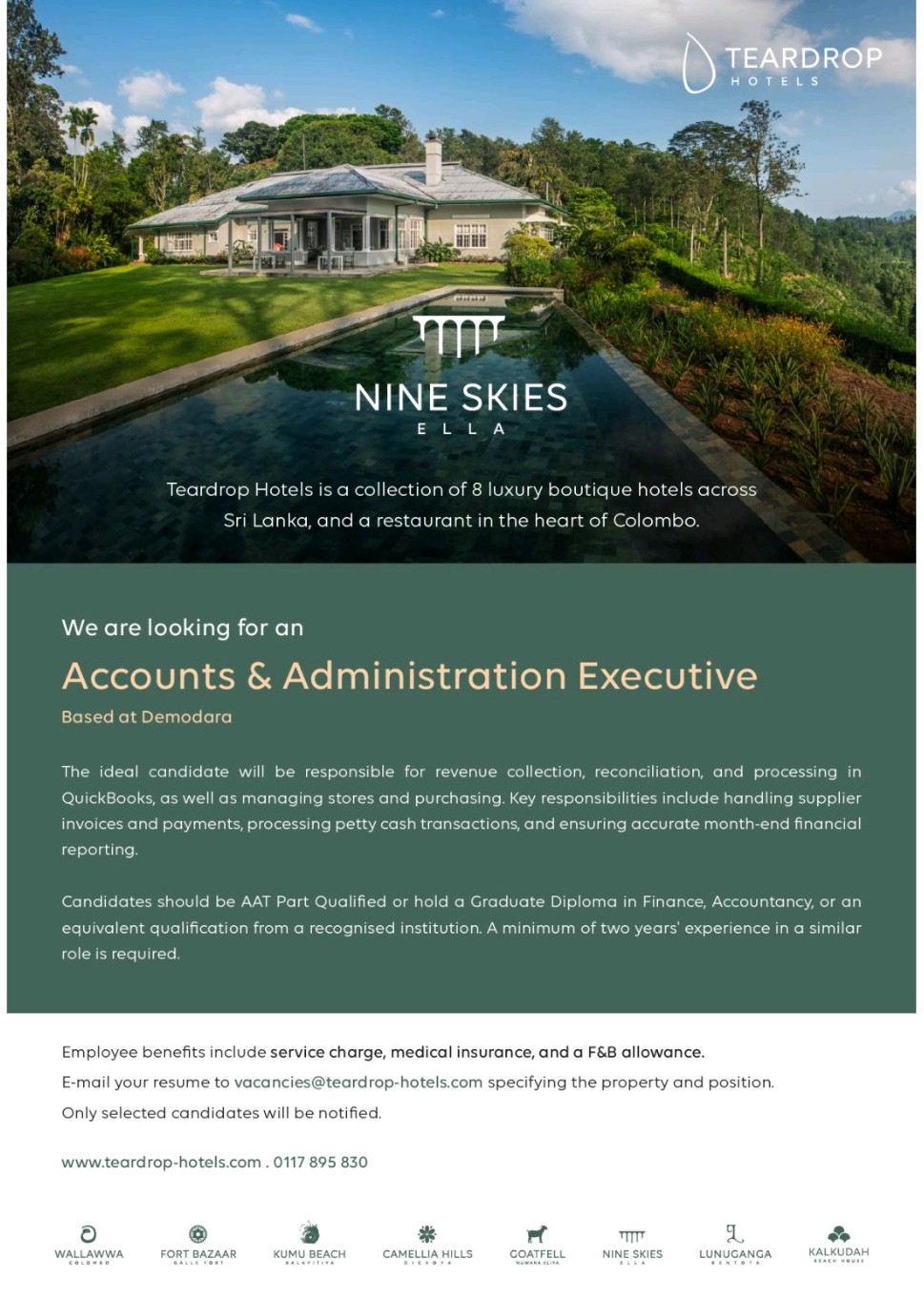 Accounts & Administrative Executive - Jobseeker.lk