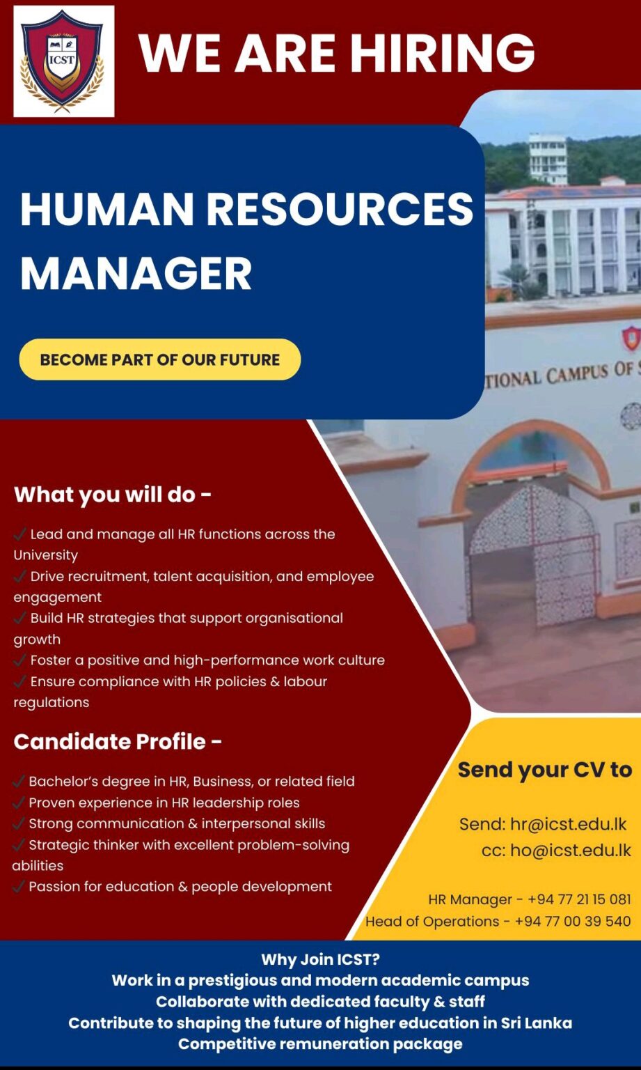 Human Resources Manager - Jobseeker.lk