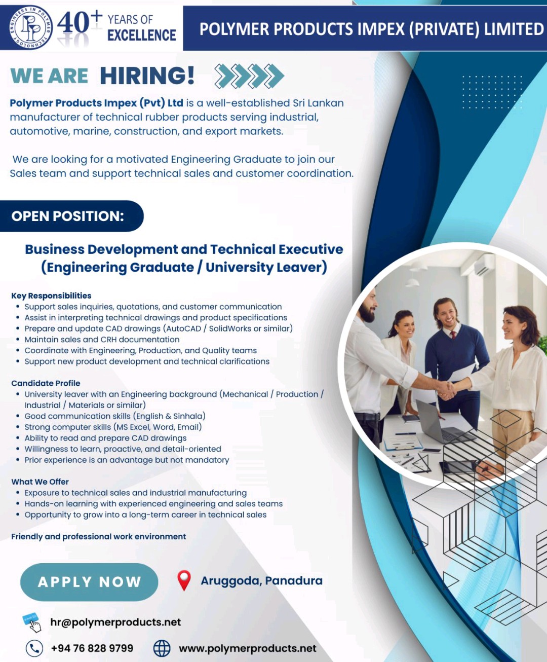 Business Development & Technical Executive - Jobseeker.lk