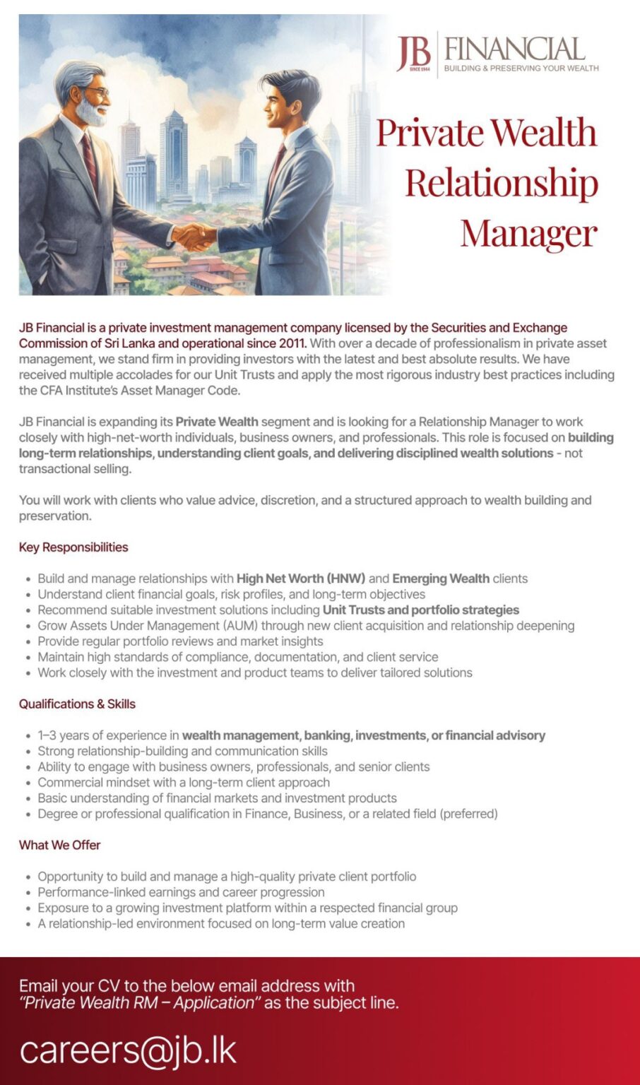 Relationship Manager - Jobseeker.lk