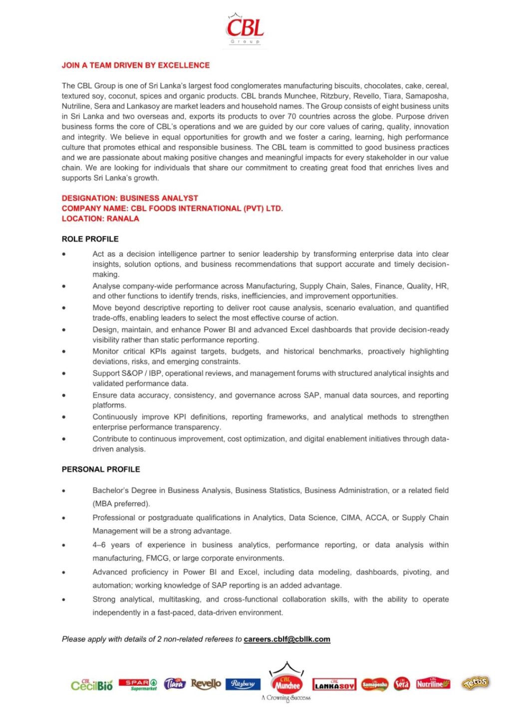 Business Analyst - Jobseeker.lk