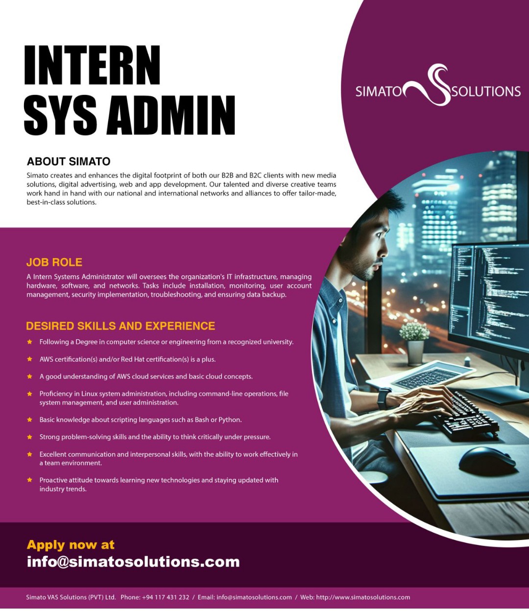 Intern - System Admin - Jobseeker.lk