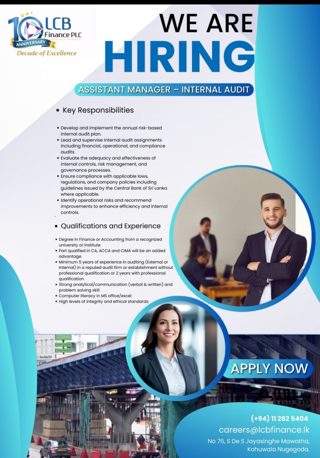 Assistant Manager - Internal Audit - Jobseeker.lk